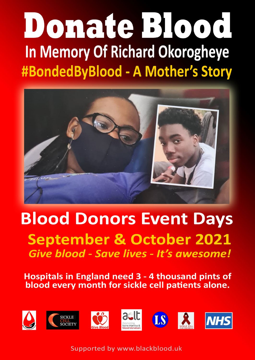 Blood donation events throughout September & October 2021